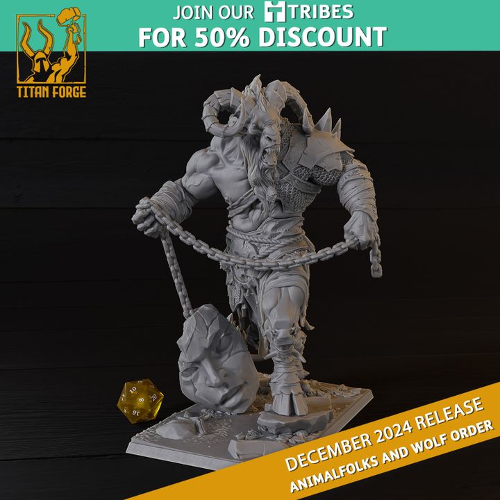 3D Printable Beast Giant Stone Smasher - Animalfolks and Wolf Order ...