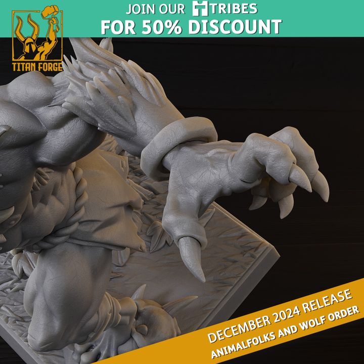 3D Printable Werewolves - Animalfolks and Wolf Order - Titan Forge ...