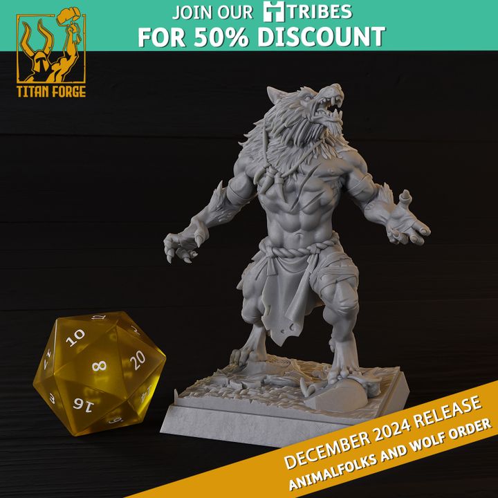 3D Printable Werewolves - Animalfolks and Wolf Order - Titan Forge ...