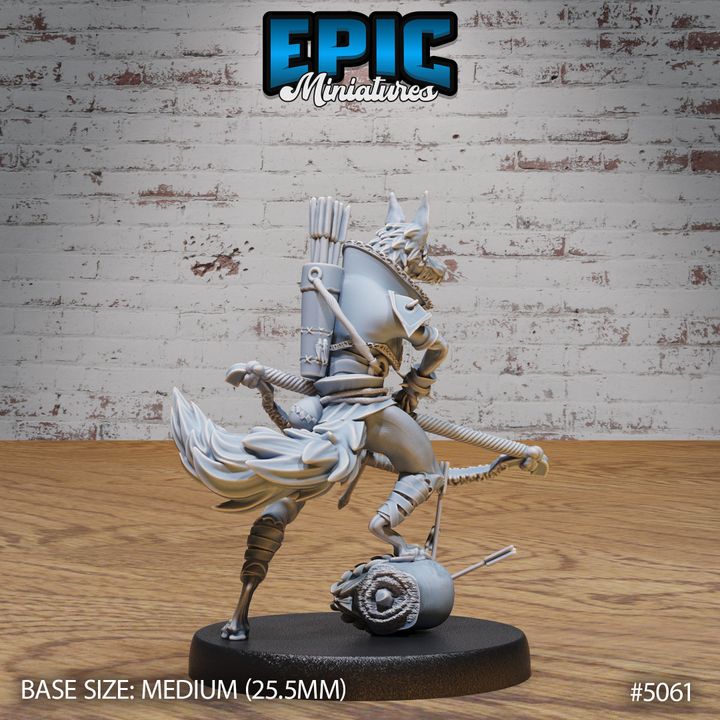 3D Printable Fox Folk Ranger Set / Feline Humanoid Fighter / Vulpe ...