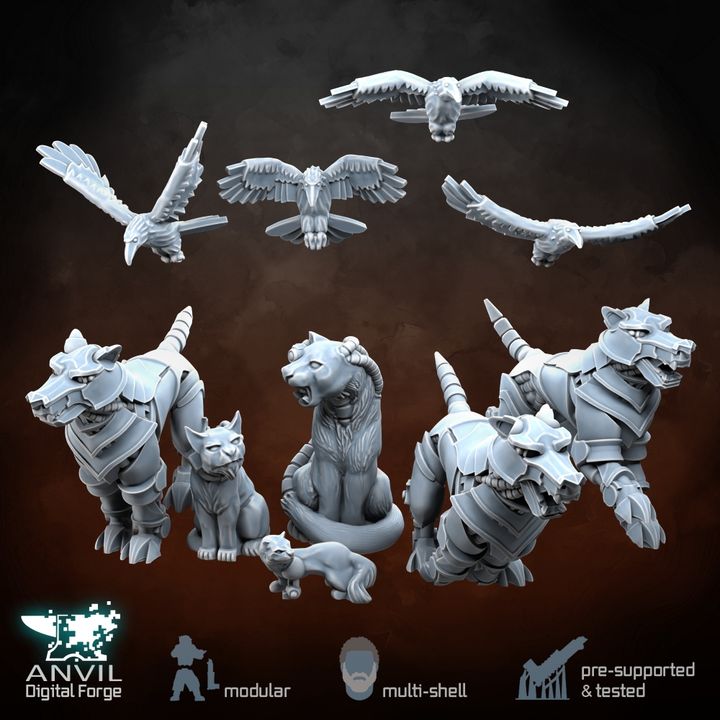 3D Printable Daughters Flying Infantry Booster Pack - Modular Infantry ...