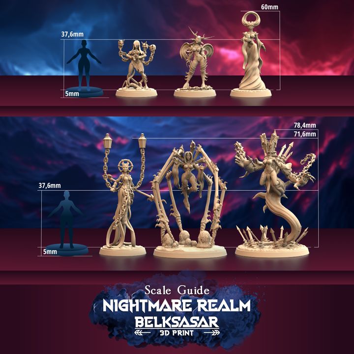 3D Printable Nightmare Realm - Arcanist by Belksasar