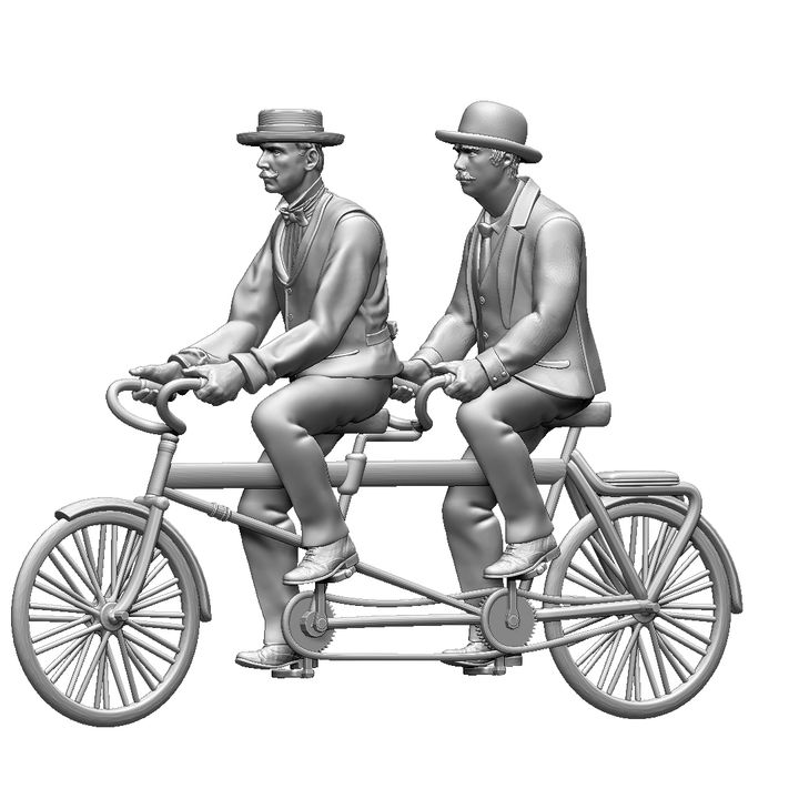 3D Printable Tandem bike by Dmitry Tishchenkov