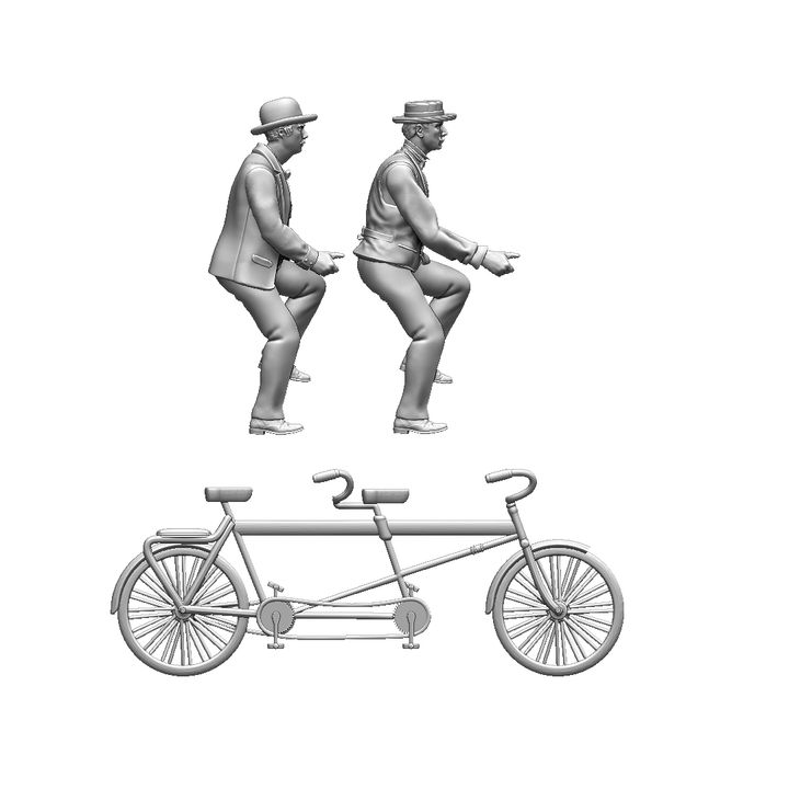 3D Printable Tandem bike by Dmitry Tishchenkov