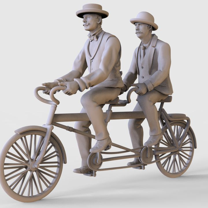 3D Printable Tandem bike by Dmitry Tishchenkov