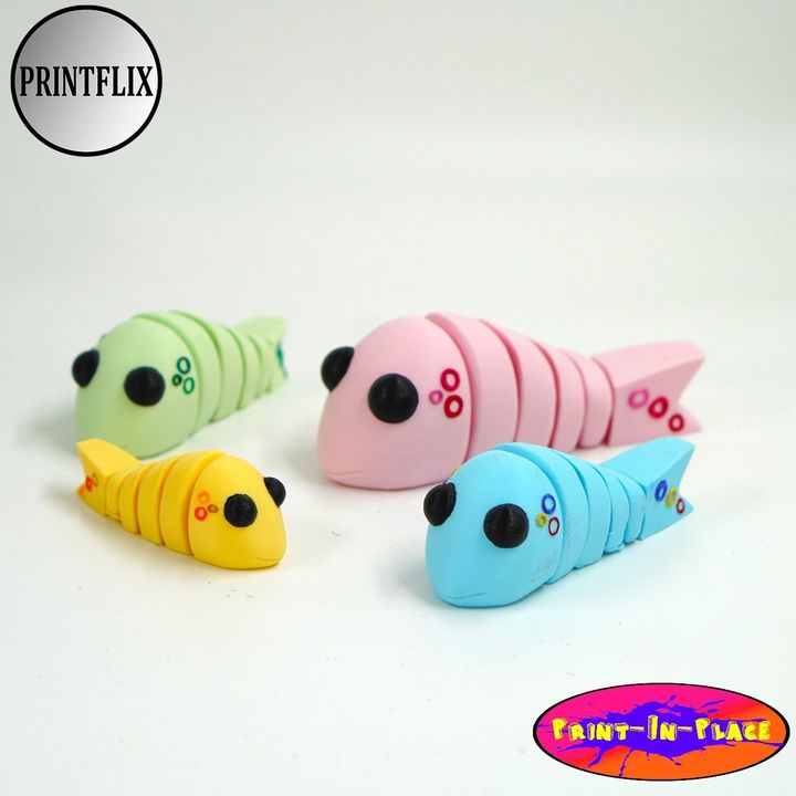 3D Printable CUTE FLEXI FISH by Printflix