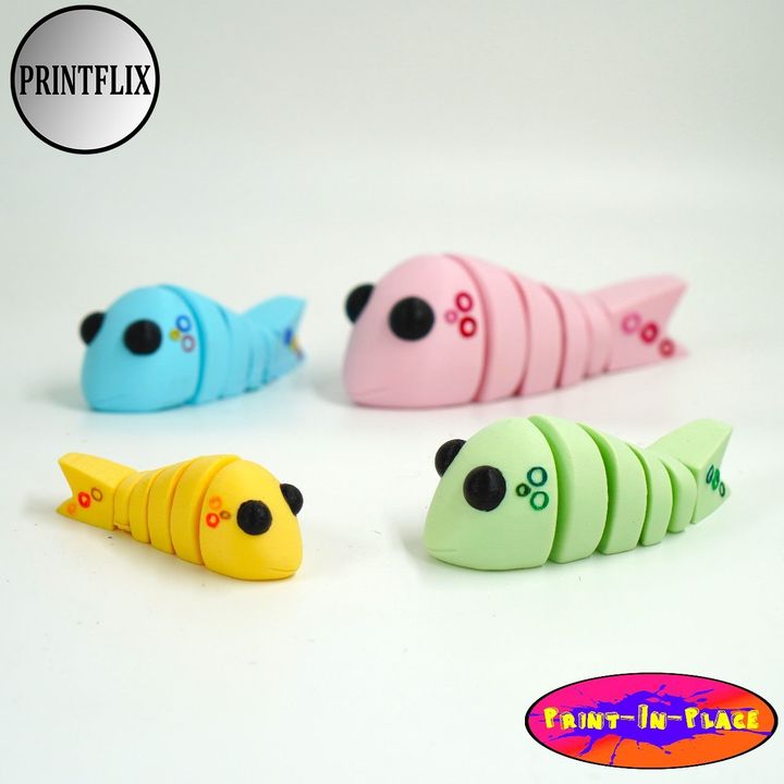 3D Printable CUTE FLEXI FISH by Printflix