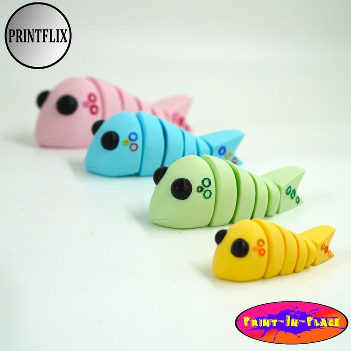 3D Printable CUTE FLEXI FISH by Printflix