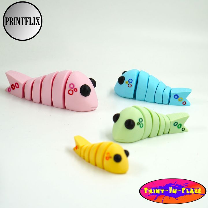 3D Printable CUTE FLEXI FISH by Printflix