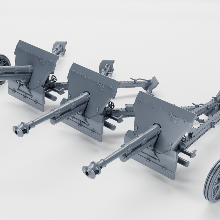 3D Printable 10.5cm Haubits m/40 howitzer (Sweden, WW2) by Wargame3d
