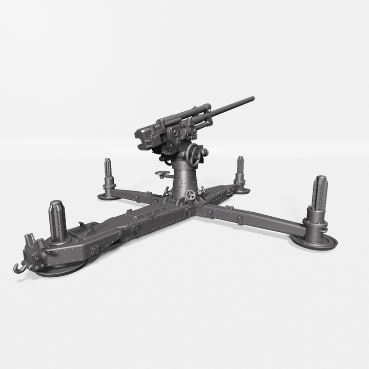 3D Printable Bofors 75 mm Model 1929 (Sweden, Interwar+WW2) by Wargame3d