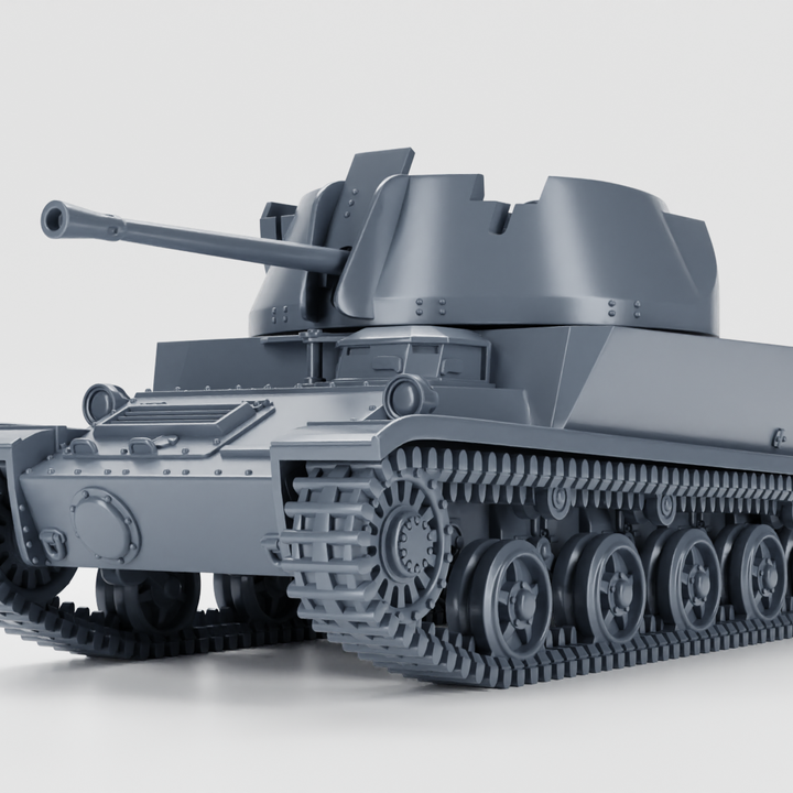 3D Printable Landsverk L-62 Anti II SPAAG (Sweden, WW2) by Wargame3d