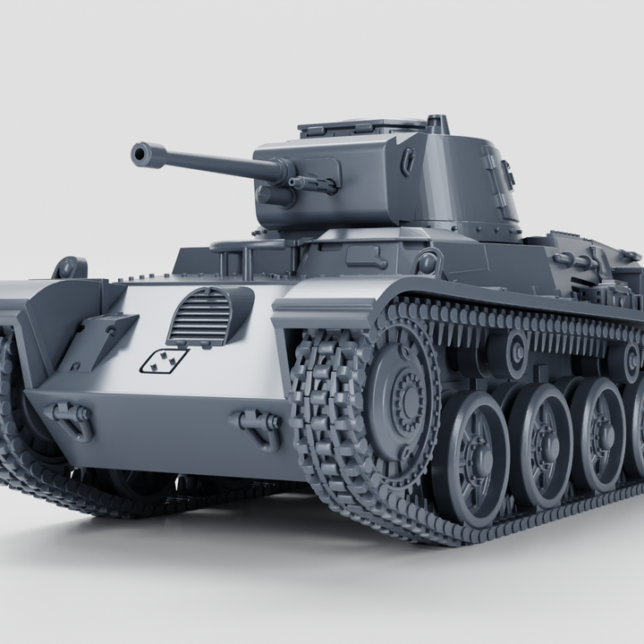 3D Printable Stridsvagn L-60 m/38 (L-60A, S-I) (Sweden, WW2) by Wargame3d