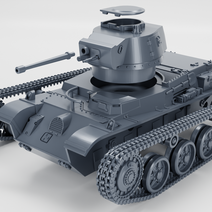 3D Printable Stridsvagn L-60 m/38 (L-60A, S-I) (Sweden, WW2) by Wargame3d