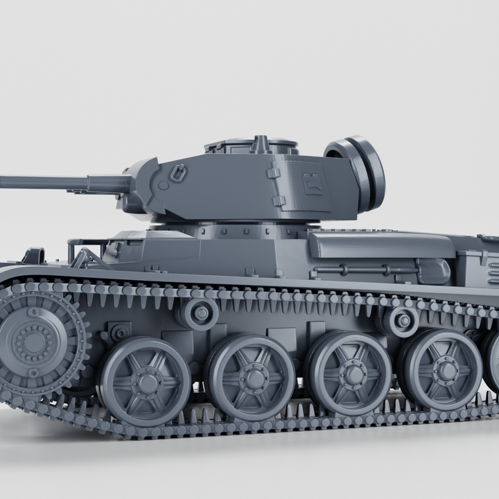 3D Printable Stridsvagn L-60 m/40L (L-60D, S-V) (Sweden, WW2) by Wargame3d