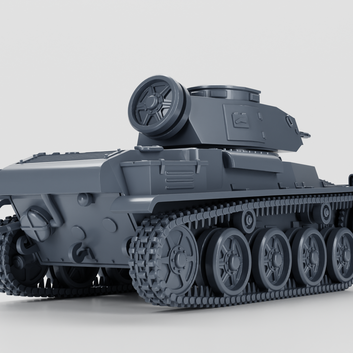 3D Printable Stridsvagn L-60 m/40L (L-60D, S-V) (Sweden, WW2) by Wargame3d