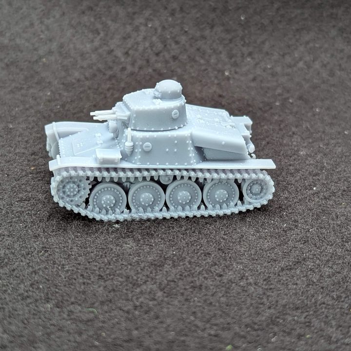 3D Printable Stridsvagn m/37 Light tank (Sweden, WW2) by Wargame3d