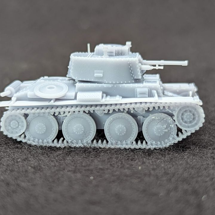 3D Printable Stridsvagn m/41 Light tank (Sweden, WW2) by Wargame3d