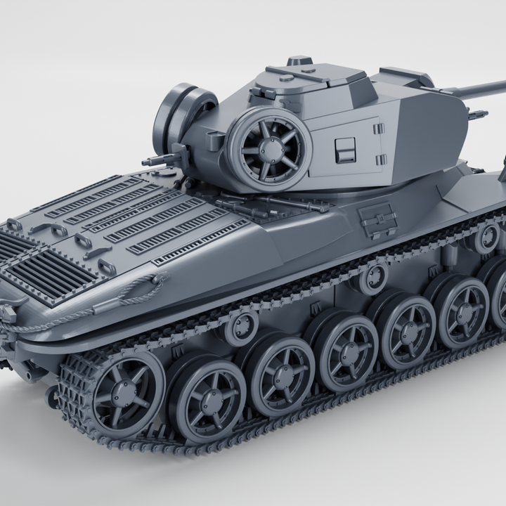 3D Printable Stridsvagn m/42 Medium tank (Strv m/42) (Sweden , WW2) by ...