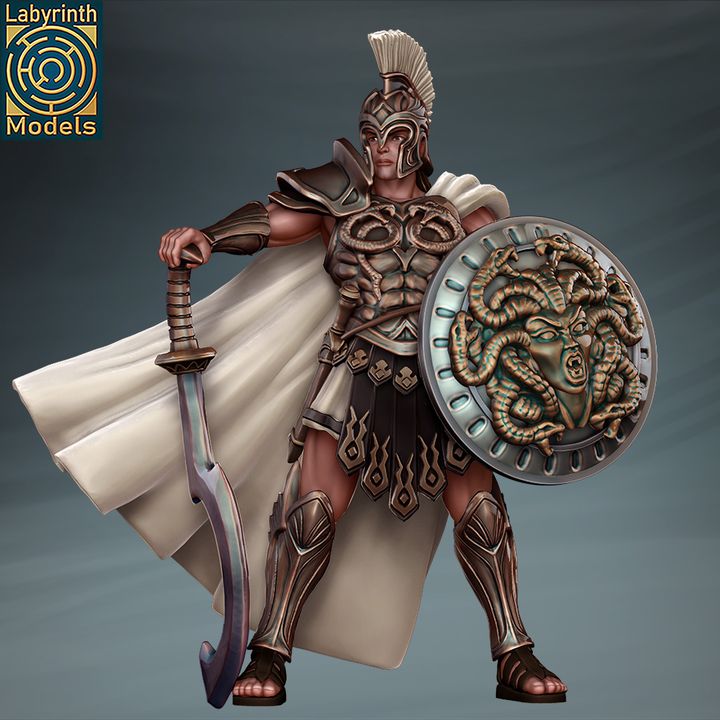 3D Printable Perseus - 32mm scale by Labyrinth Models