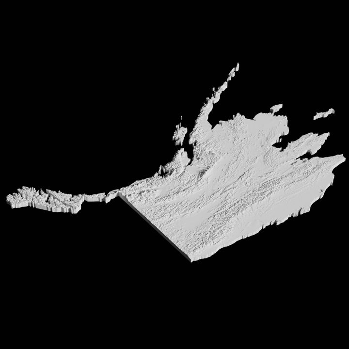 3D Printable USA State of Alaska Topographic Map - 3D Terrain Elevation ...