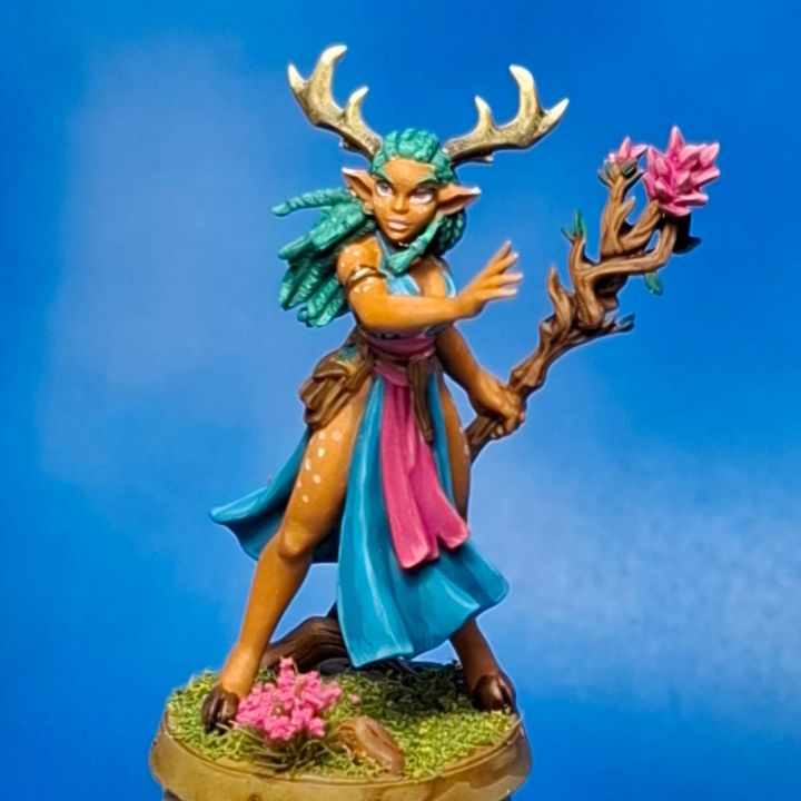 3D Print of Deerfolk - Siersha the Deer Girl Druid - Female Deer ...