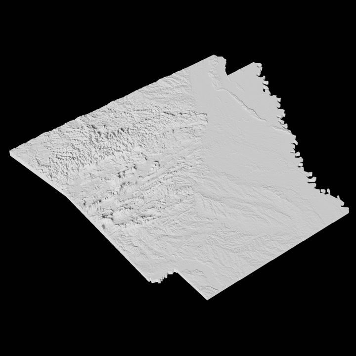 3D Printable USA State of Arkansas Topographic Map - 3D Terrain ...