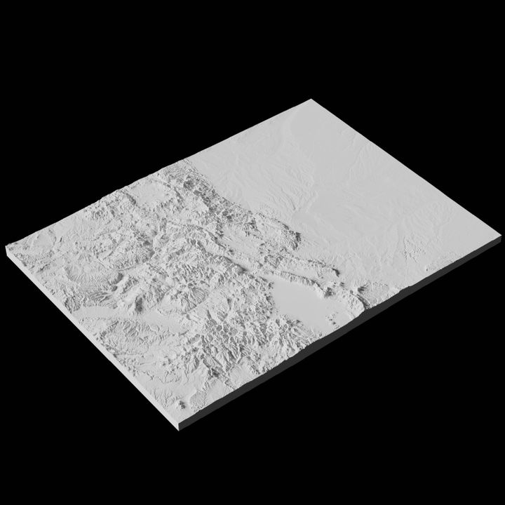 3D Printable USA State of Colorado Topographic Map - 3D Terrain ...