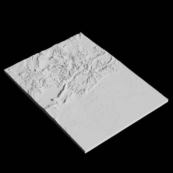 3D Printable USA State of Colorado Topographic Map - 3D Terrain ...