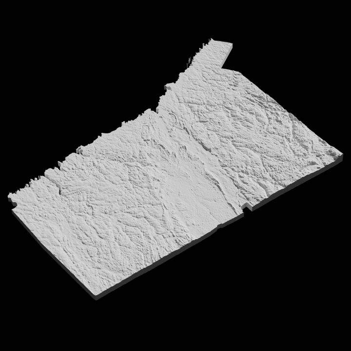 3D Printable USA State of Connecticut Topographic Map - 3D Terrain ...