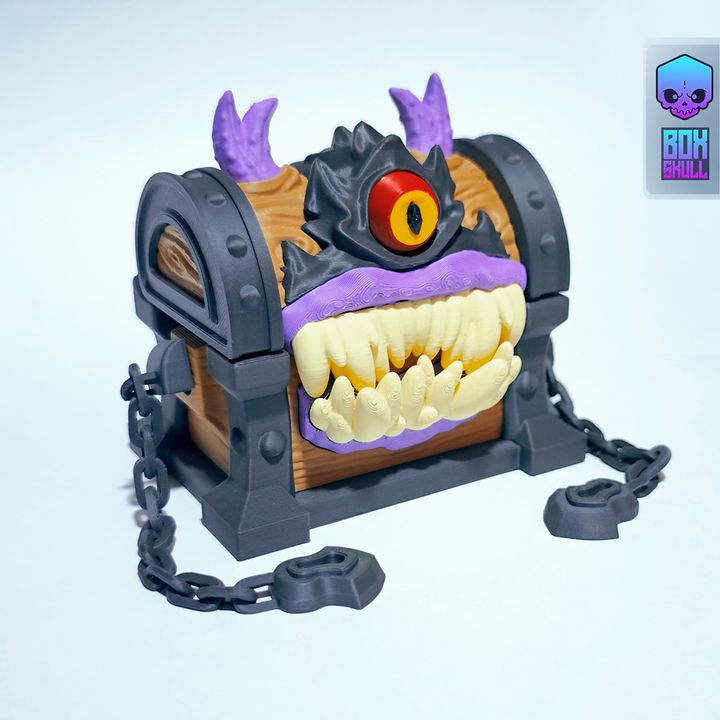 3D Printable Mimic Chest by BOXSKULL