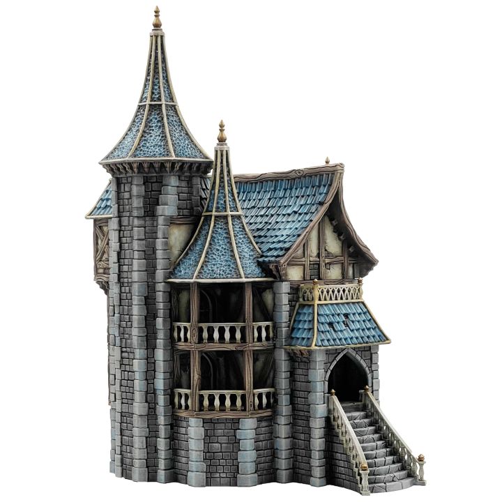 3D Printable The Mansion - Fantasy Medieval Manor - The Hamlet of Misty ...
