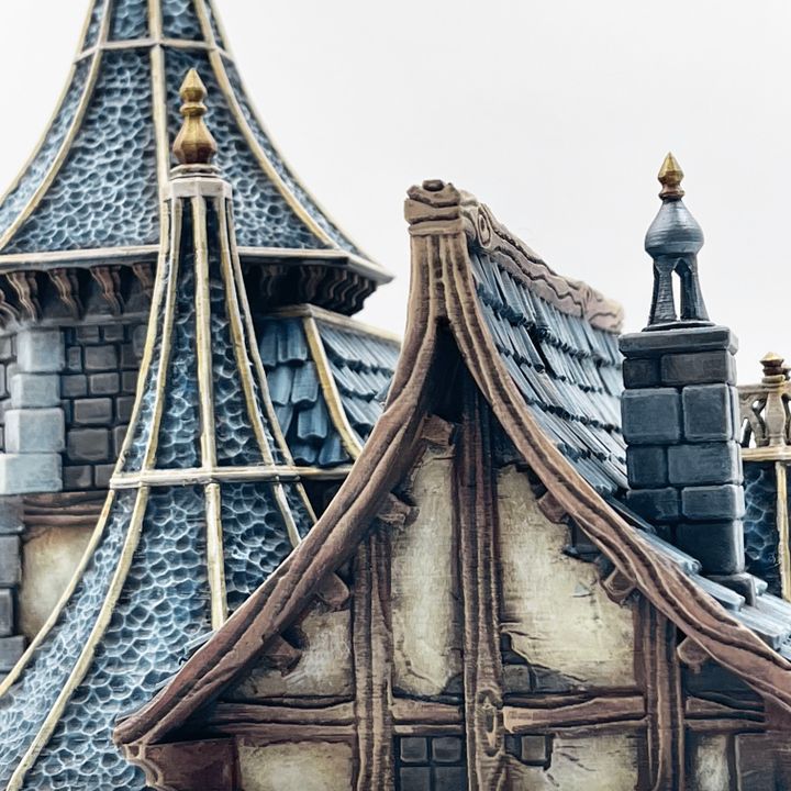 3D Printable The Mansion - Fantasy Medieval Manor - The Hamlet of Misty ...