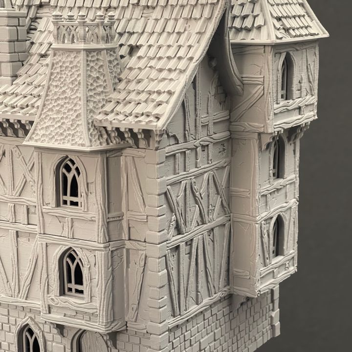 3D Printable The Mansion - Fantasy Medieval Manor - The Hamlet of Misty ...