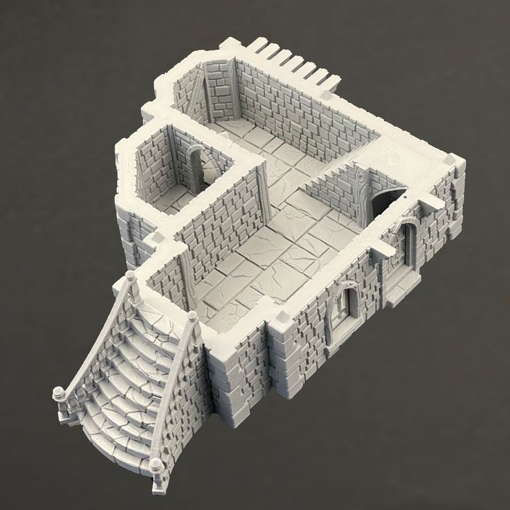 3D Printable The Mansion - Fantasy Medieval Manor - The Hamlet of Misty ...
