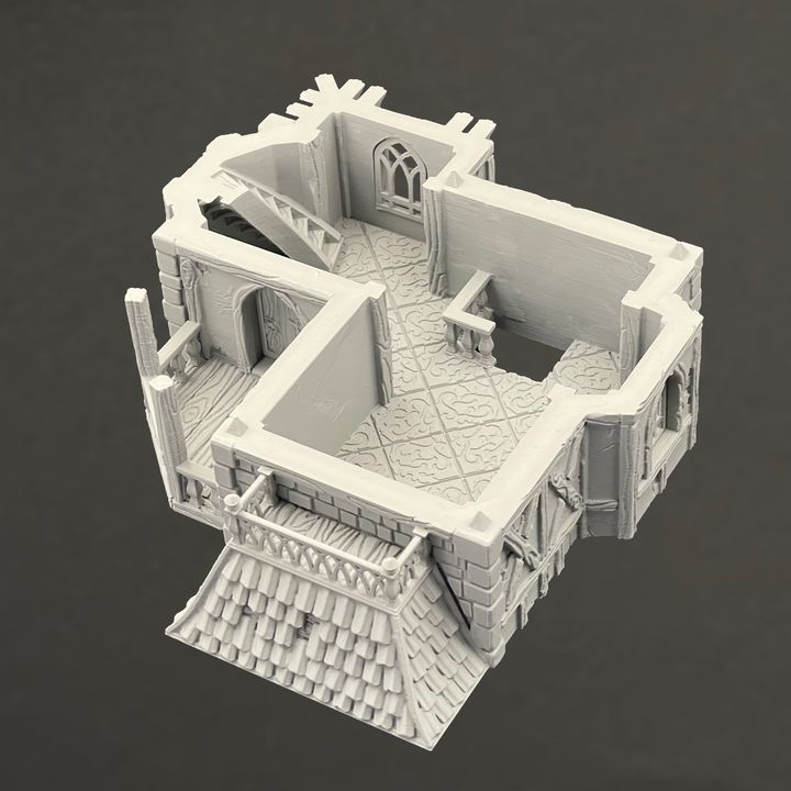 3D Printable The Mansion - Fantasy Medieval Manor - The Hamlet of Misty ...