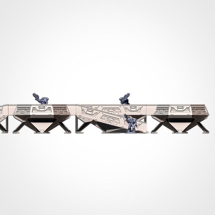 3D Printable MODULAR TRENCHES / WALKWAYS SCI-FI by Txarli Factory