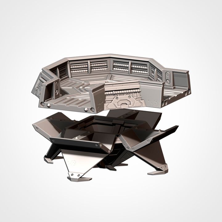 3D Printable MODULAR TRENCHES / WALKWAYS SCI-FI by Txarli Factory