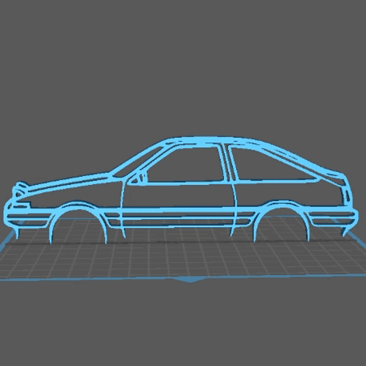 3D Printable Toyota - AE86 by Paul Wust