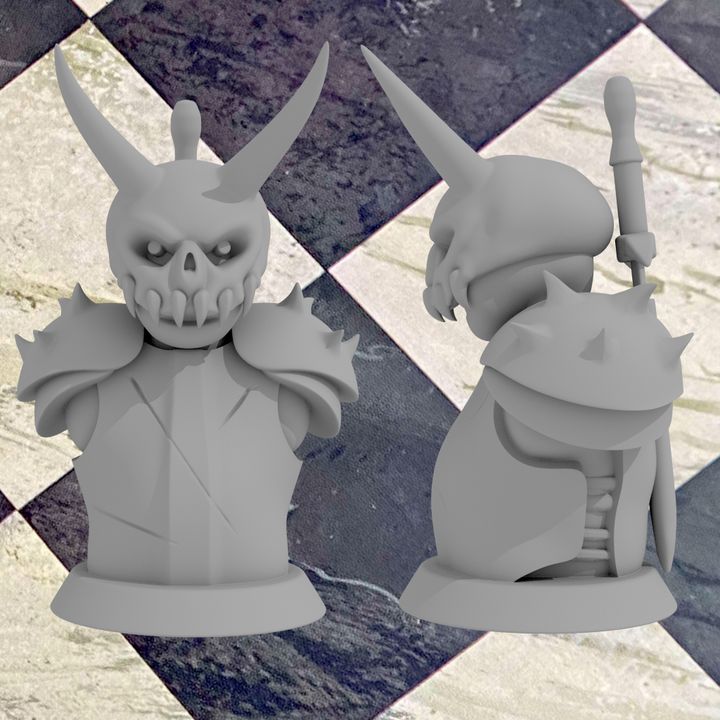 3D Printable Monster Realm Chess Set by The WarGamer