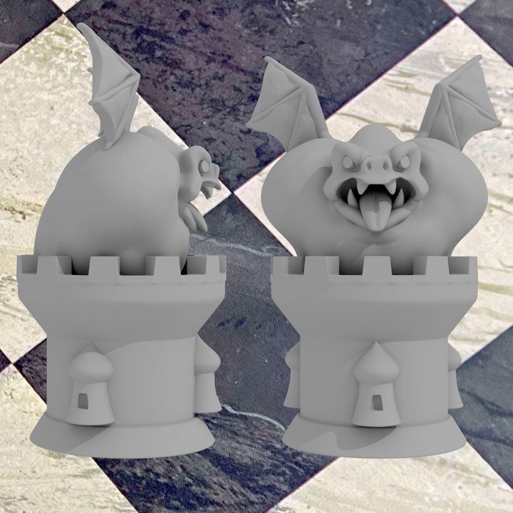 3D Printable Monster Realm Chess Set by The WarGamer