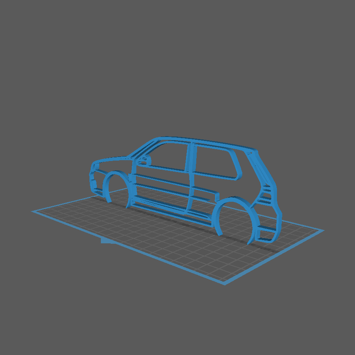 3D Printable Volkswagen - Golf 4 R32 by Paul Wust