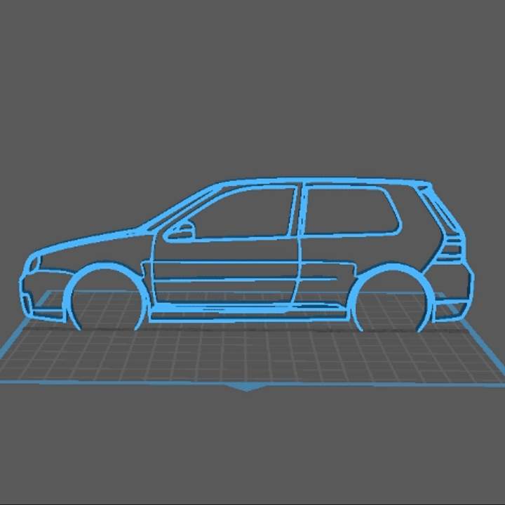 3D Printable Volkswagen - Golf 4 R32 by Paul Wust