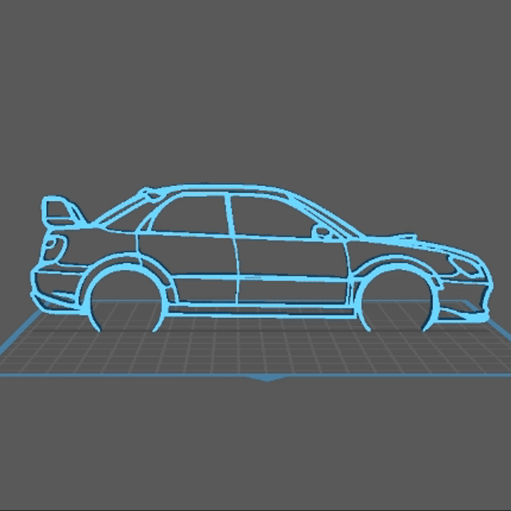 3D Printable Subaru - Impreza WRX by Paul Wust