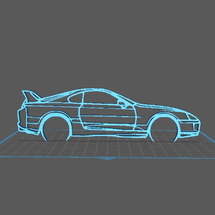 3D Printable Toyota - Supra MK4 by Paul Wust