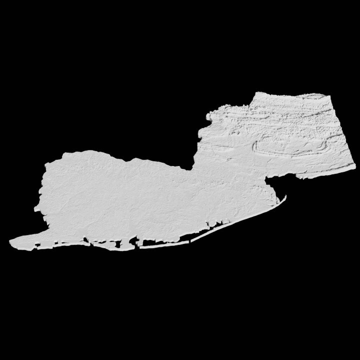 3D Printable USA State of New Jersey Topographic Map - 3D Terrain ...