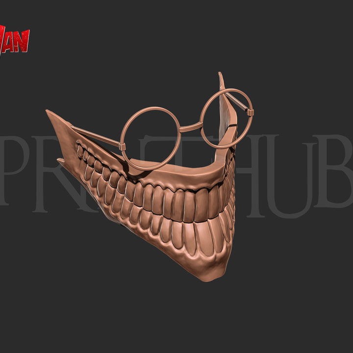 3D Printable Okarun High Quality Mask - Cosplay by Printhub