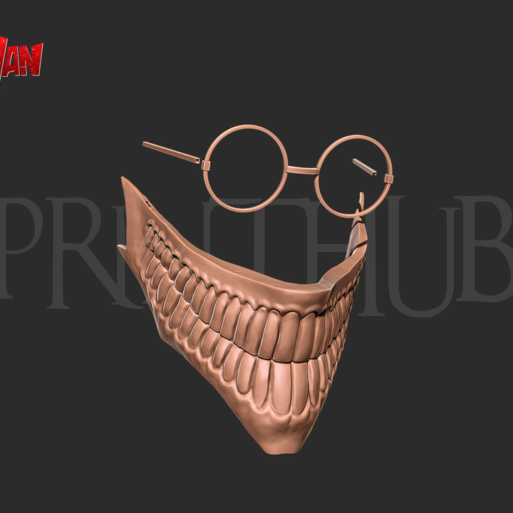 3D Printable Okarun High Quality Mask - Cosplay by Printhub
