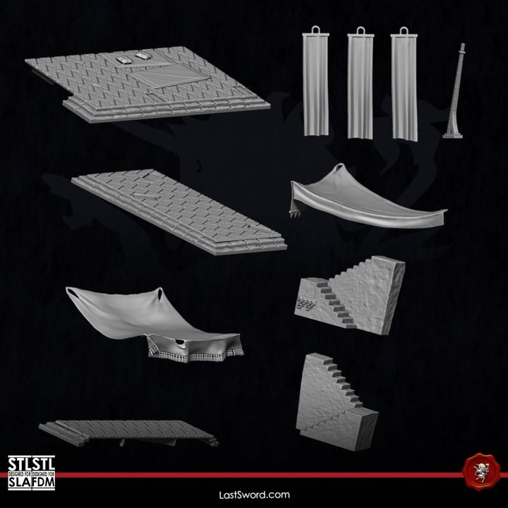 3D Printable Fallen Lineage Great House by LastSword Miniatures