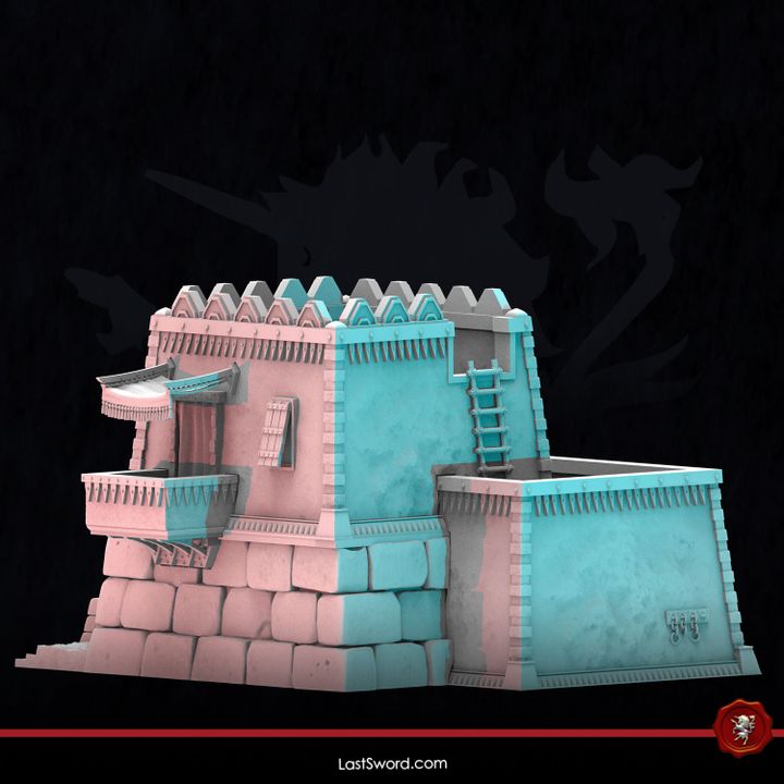3D Printable Fallen Lineage Citizen House by LastSword Miniatures